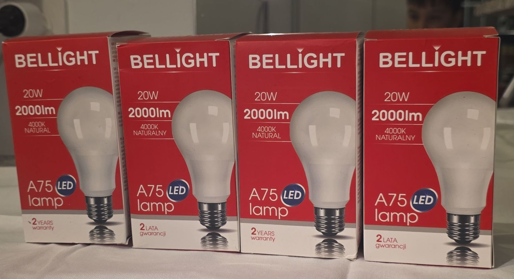 4x BELLIGHT A75 LED Lampen, 20W, Neu, Starkes Licht! (Neu (gemäss ...