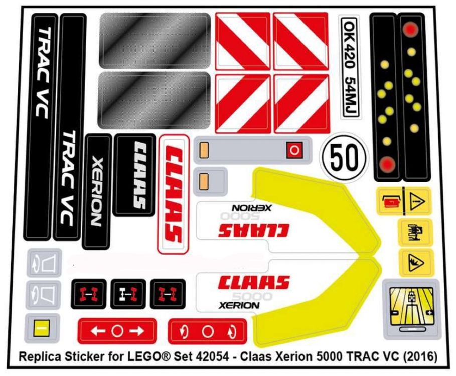 Lego Stickerset für Set 42054 | Kaufen auf Ricardo