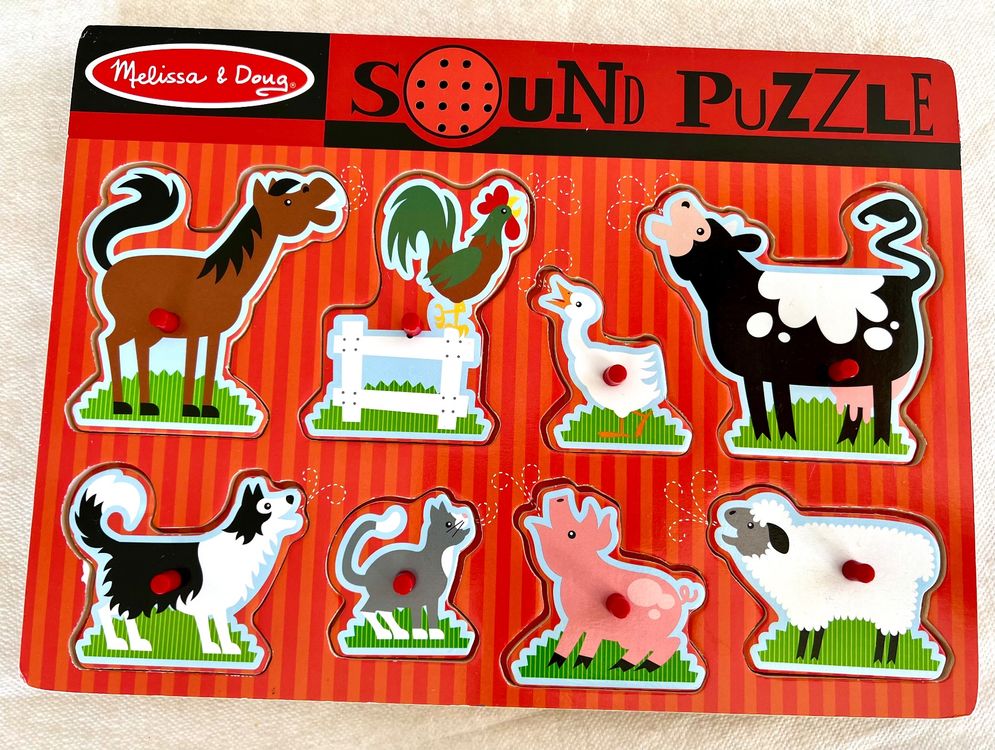MELISSA & DOUG Farm animals Sound Puzzle (Neu (gemäss Beschreibung)) in ...
