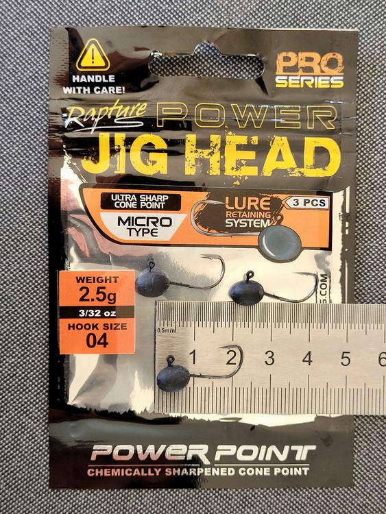 Rapture Power Jig Head Micro Haken 2,5gr / Hook 4 (Neu und ...