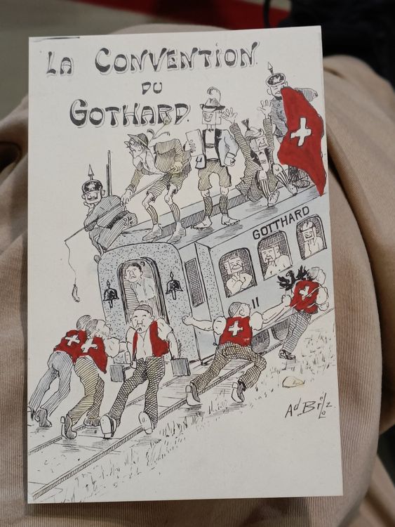 Litho PK / La Convention Du Gotthard (Gebraucht) in für CHF 25 – mit ...