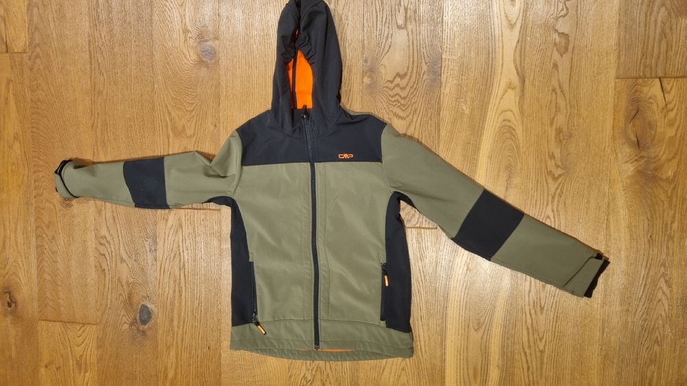 CMP Softshell Jacke Khaki/Schwarz Grösse 128 Top Zustand (Gebraucht) in ...