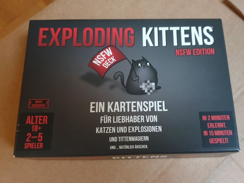 Exploding Kittens NSFW Edition Spiel (Neu (gemäss Beschreibung)) in Uster für CHF 5 – mit ...