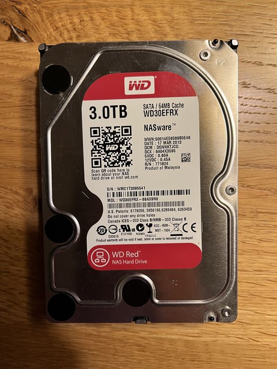 Western Digital WD Red 3TB NAS Harddisk (Gebraucht) in St. Gallen für ...