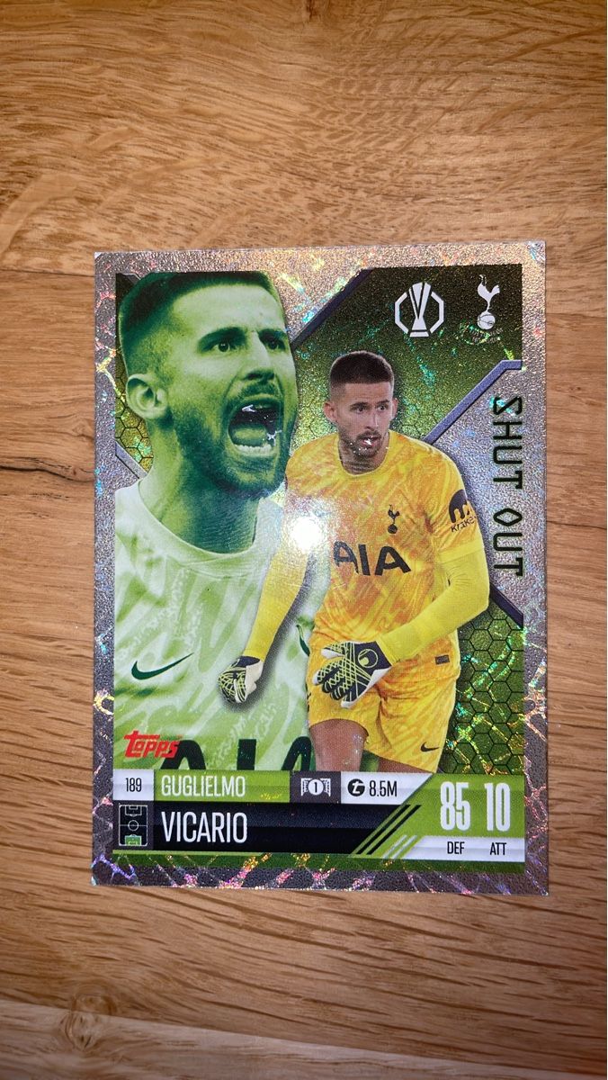Carte Topps Vicario Shut Out - Tottenham,rare! (D'occasion) à Genève ...