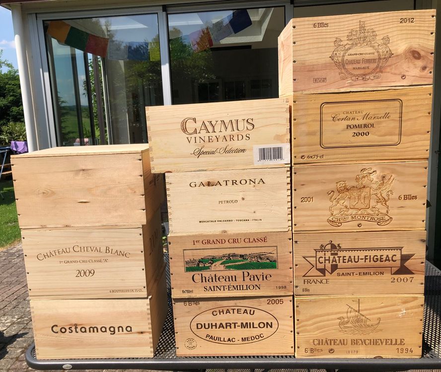 Zwölf leere 6er-Originalholz-Weinkisten / OHK‘s | Kaufen auf Ricardo