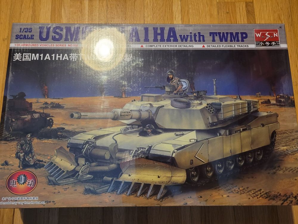 Trumpeter WSN 00335 US USMC Abrams M1A1HA MBT Tank 1/35 (Neu und ...