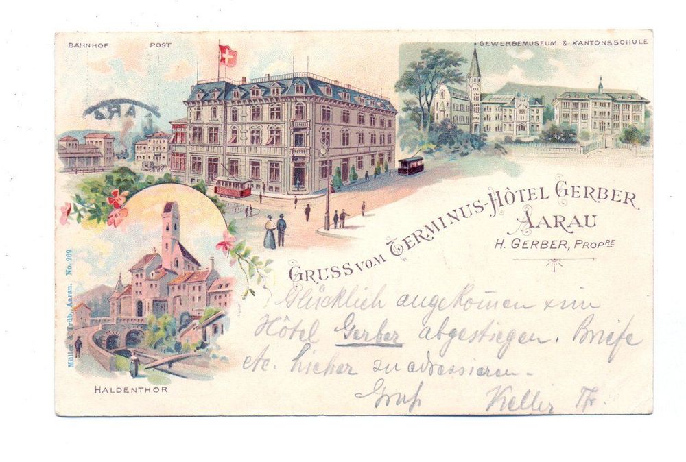 Aarau - Hotel Gerber - Litho | Kaufen auf Ricardo