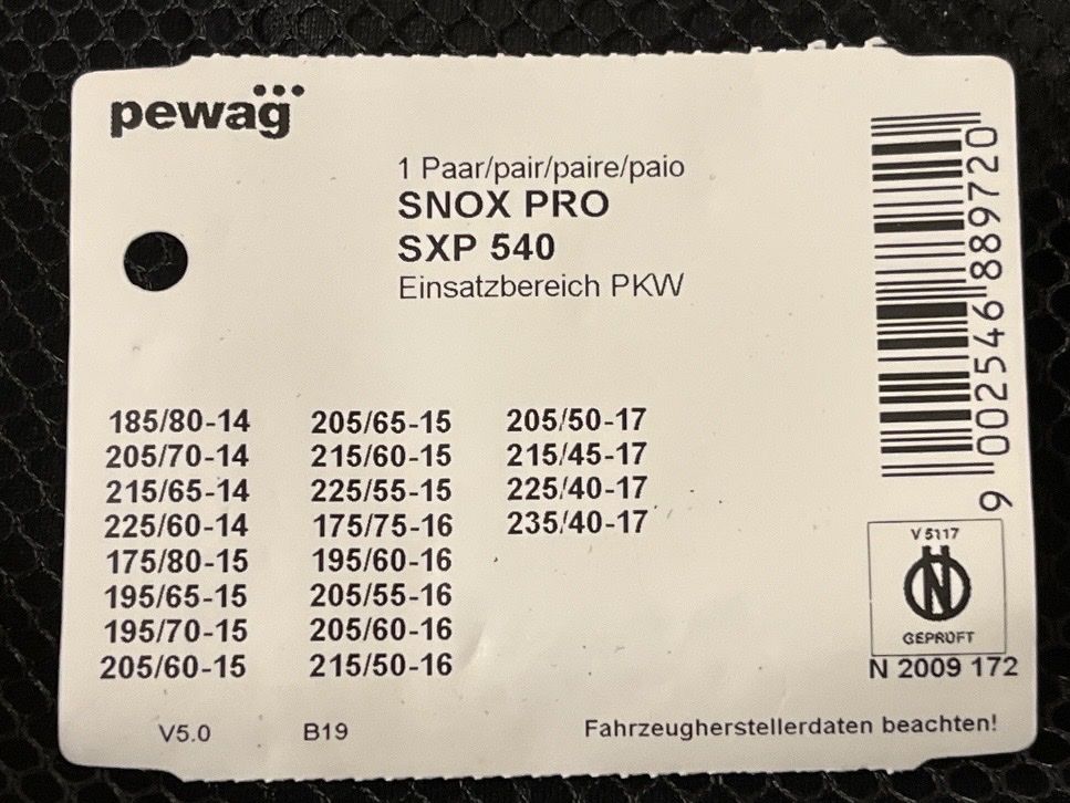Pewag Snox Pro SXP 540 Schneeketten, neu (Neu (gemäss Beschreibung)) in ...