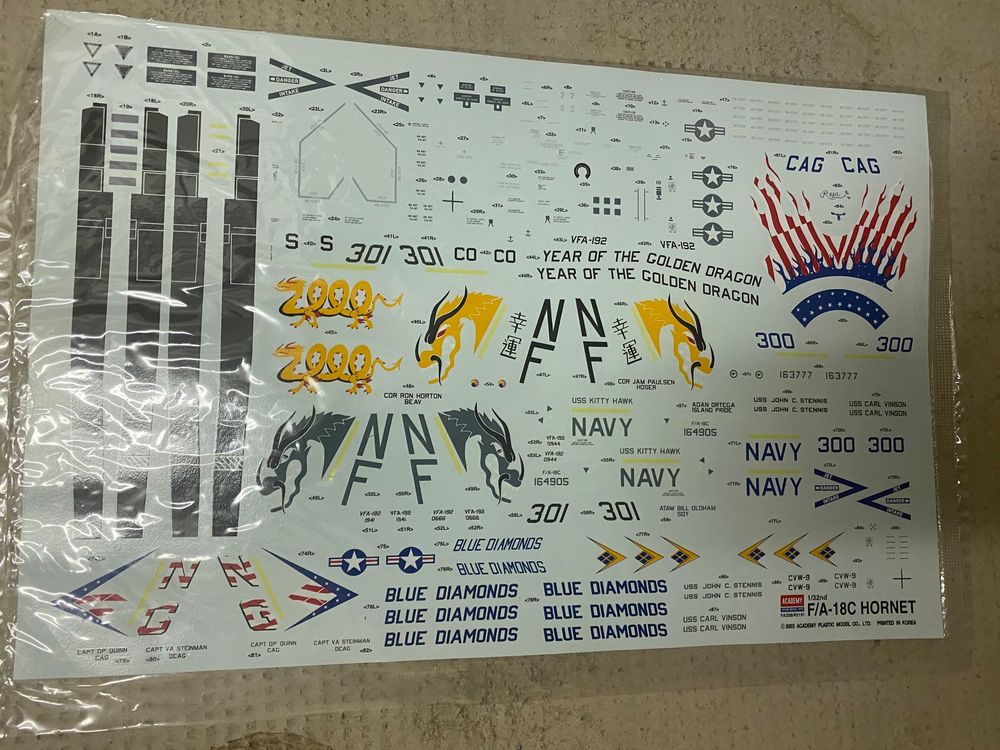 F/A-18c decals Academy kit 1/32 | Kaufen auf Ricardo
