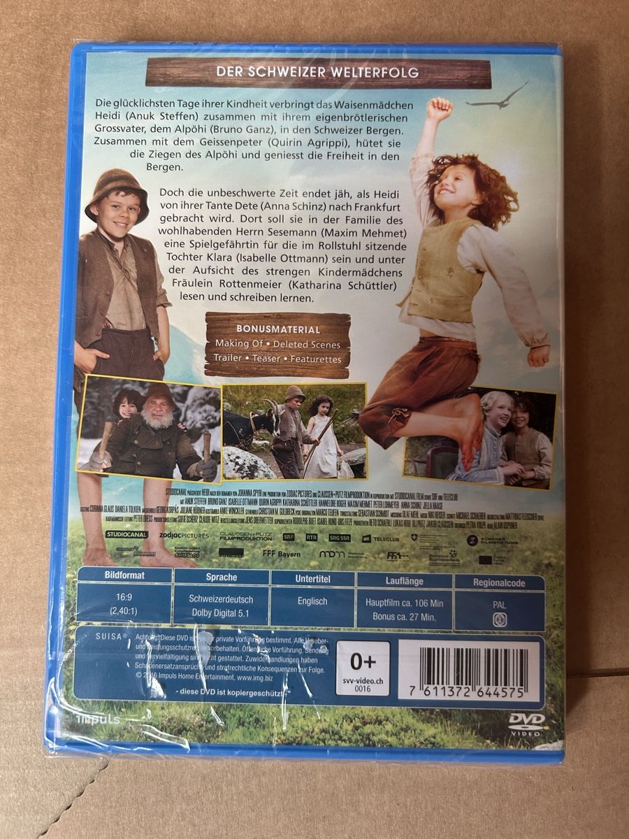 Heidi DVD - Mundart Version! Brandneu und Originalverpackt (Neu und ...