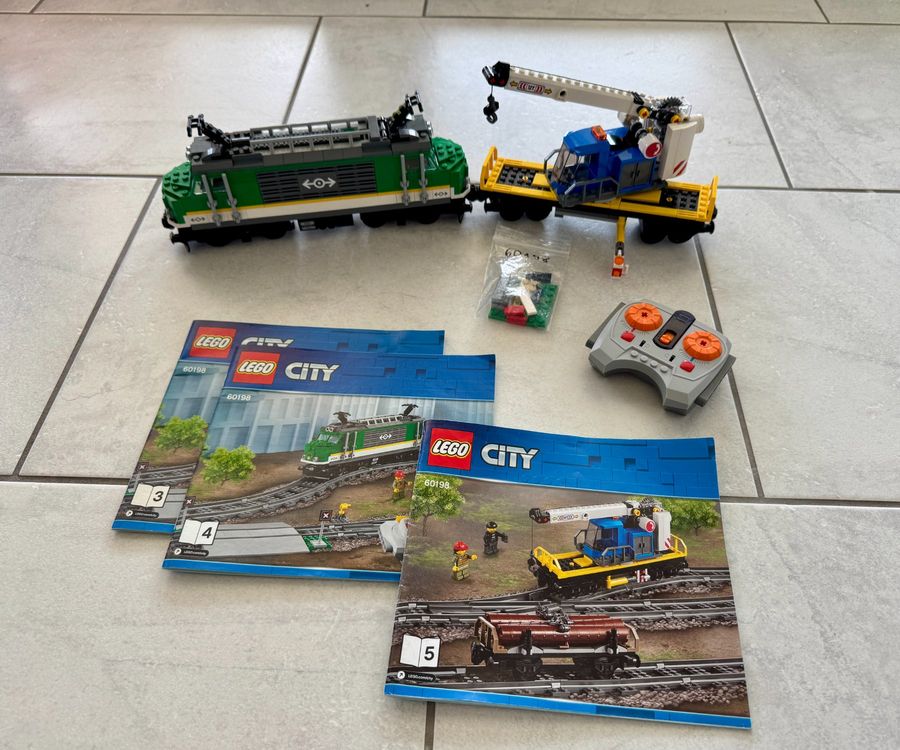 LEGO City 60198 Zug Lok u Kran Waggon mit IR Remote (Gebraucht) in ...