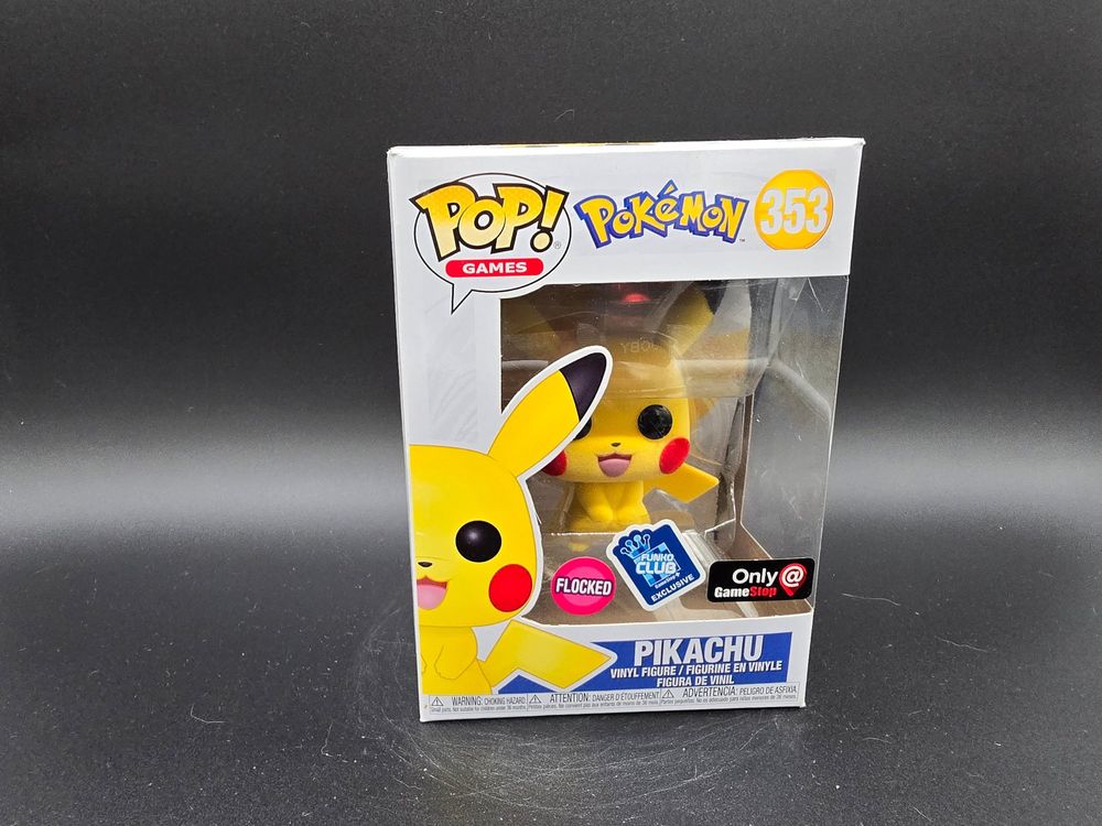 Pikachu 353 - Funko Pop - Pokemon - Flocked GameStop Excl. (Gebraucht ...