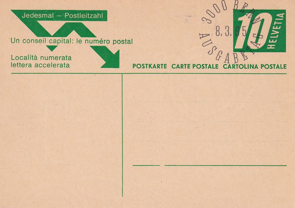 Carte postale / Postkarte / Cartolina postale (Gebraucht) in für CHF 1. ...