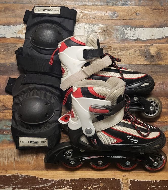 Inline Skates 4UNIQ Gr. 34-37 + Schoner Set | Kaufen auf Ricardo