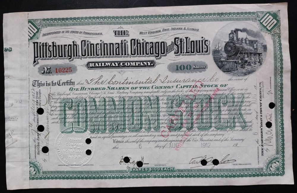 Pittsburgh, Cincinnati, Chicago and St. Louis Railway, 1912 (Gebraucht ...