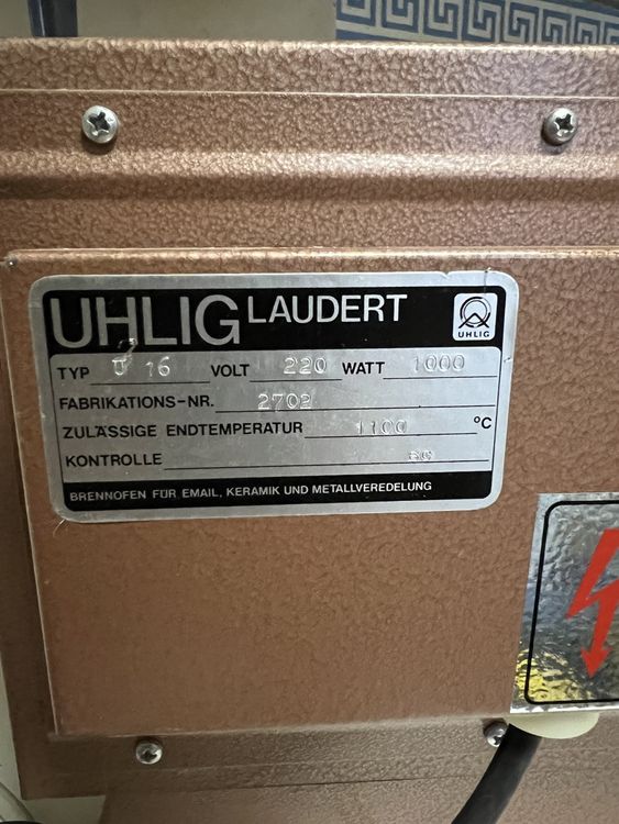 Four céramique Uhlig Laudert T16 – 220 V / 1000 W (Gebraucht) in Le ...