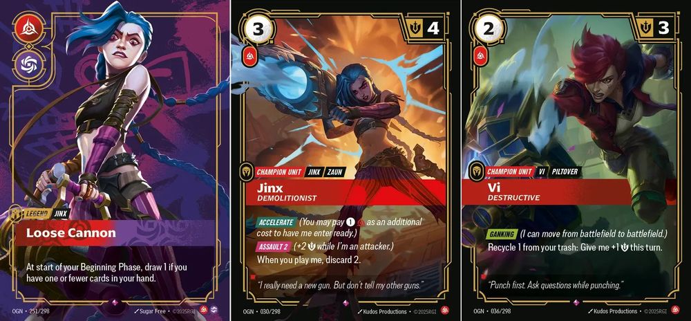 Riftbound Jinx - Jinx- Vi - LOL TCG (Neu (gemäss Beschreibung)) in ...