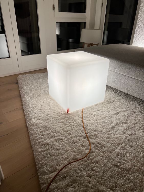 MOREE LED Leuchte Cube Indoor / Boden Lampe Tisch Hocker (Gebraucht) in ...