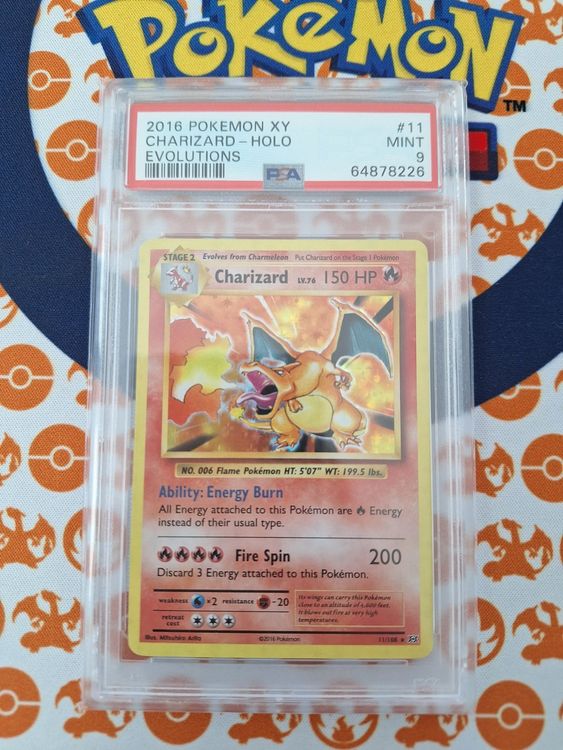 Pokemon Charizard Evolutions XY Holo PSA 9 Graded Englisch | Kaufen auf ...