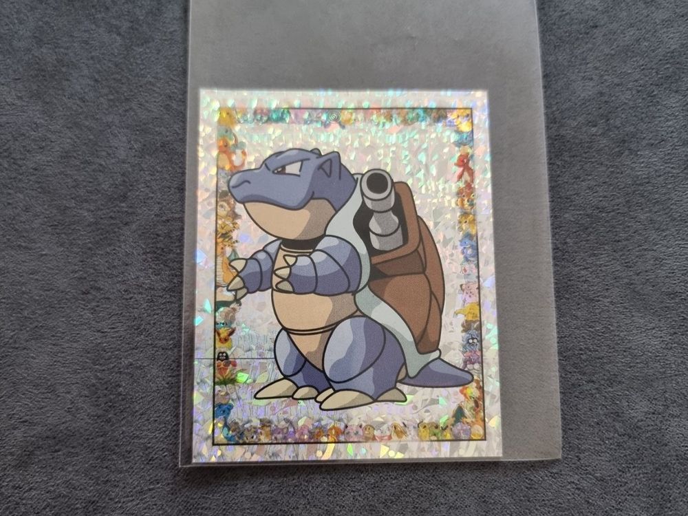 Pokémon Merlin Sticker Topps Prism Holo Turtok S4 (Neu (gemäss ...
