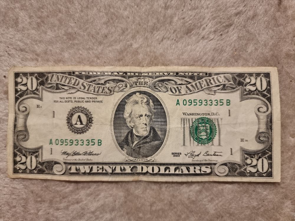 Billet US dollars 1993 "A series" | Acheter sur Ricardo