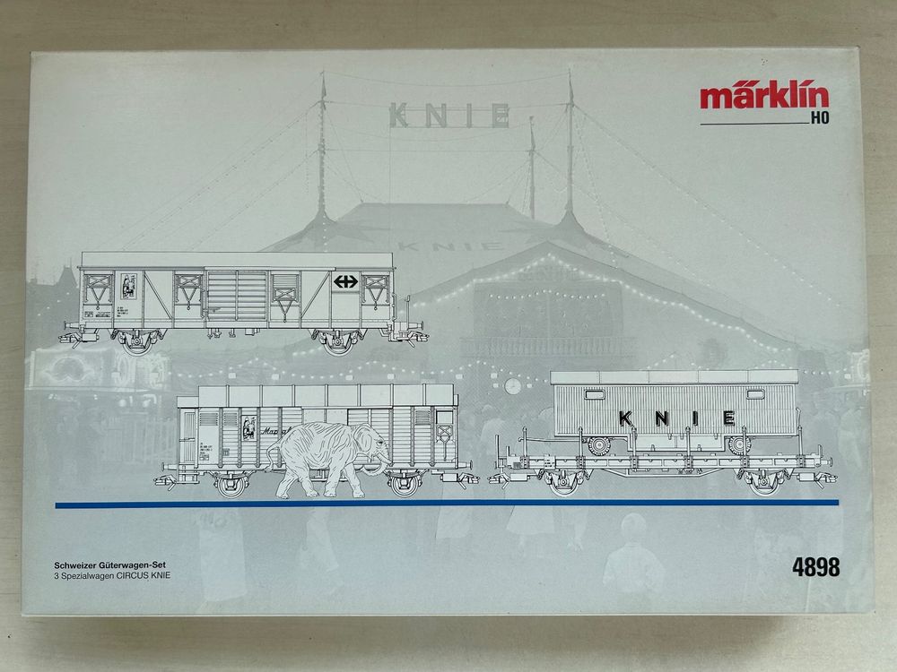 Märklin 4898 Schweizer Güterwagen-Set Circus Knie SBB H0 (Neu und originalverpackt) in Reitnau ...