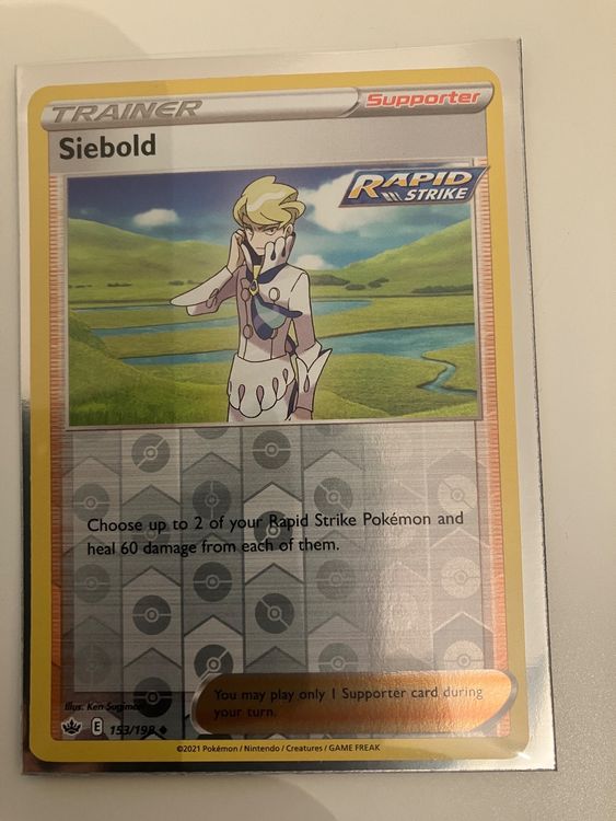 (KOPIE) Pokemon Trainer Siebold 153/198 Reverse | Kaufen auf Ricardo