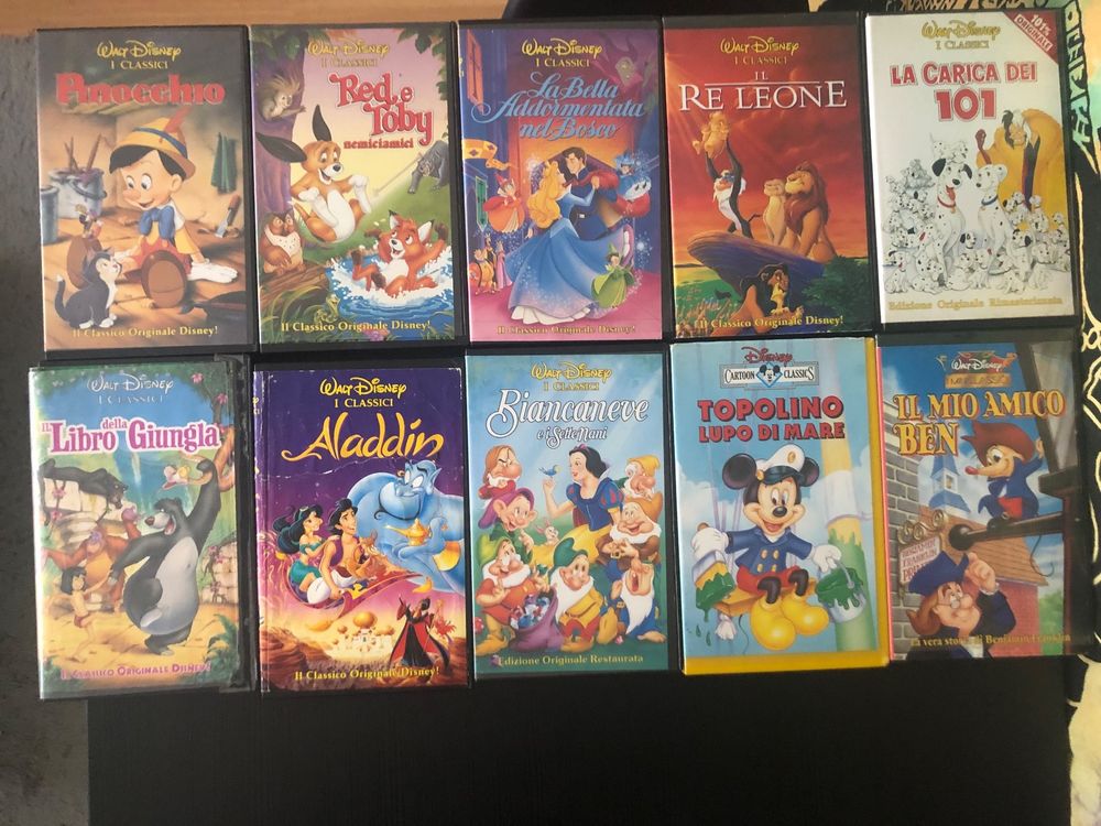 Disney Klassiker auf Italienisch (VHS) (Gebraucht) in für CHF 5 – mit ...