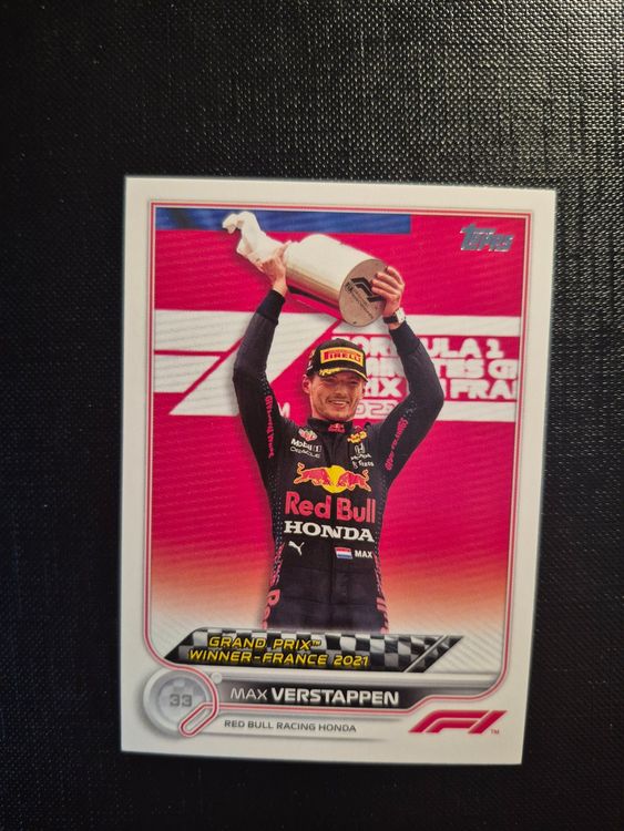 Max Verstappen Oracle Red Bull Racing F1 Team Topps 2022 (Gebraucht) in ...