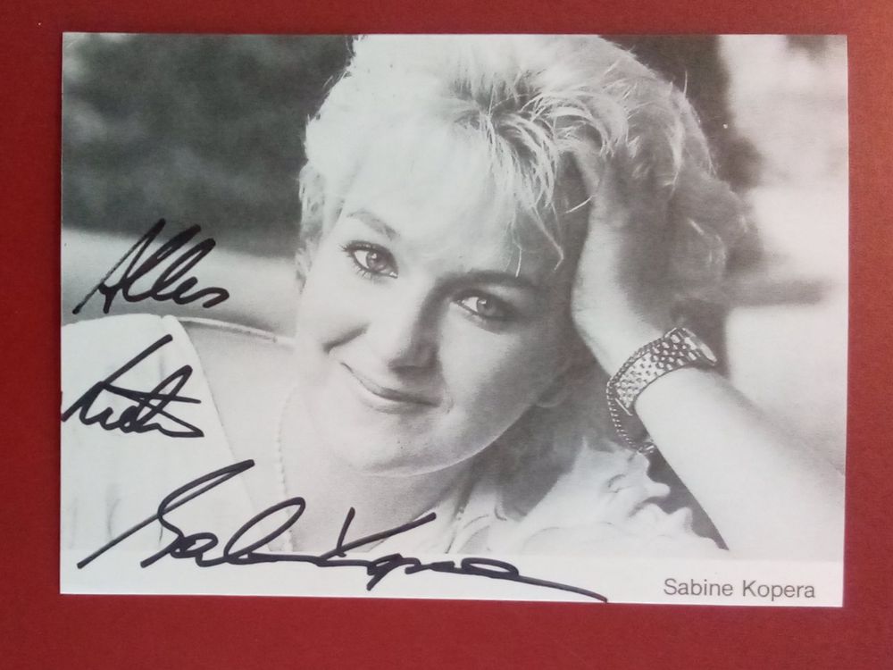 Sabine Kopera Autogramm signiert Fotopostkarte 10x15cm (Gebraucht) in ...