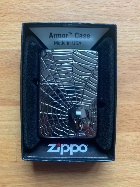 Zippo Armor Spider Web Skull Design | Kaufen auf Ricardo