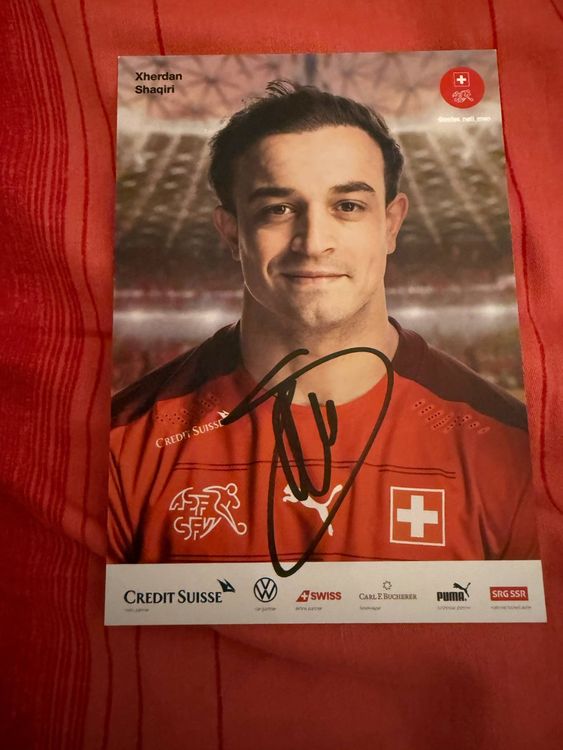 Original Autogrammkarte Xherdan Shaqiri - Top Zustand! (Gebraucht) in ...