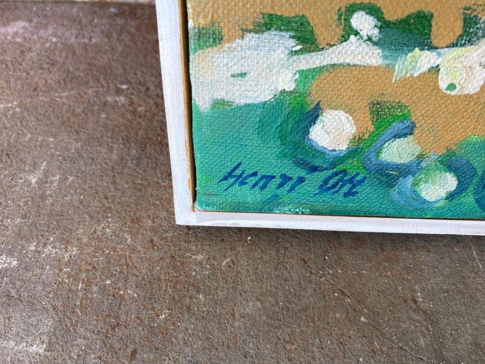 Gemälde Henri Ott CH-Maler Baum in der Landschaft,Holzrahmen (Gebraucht ...