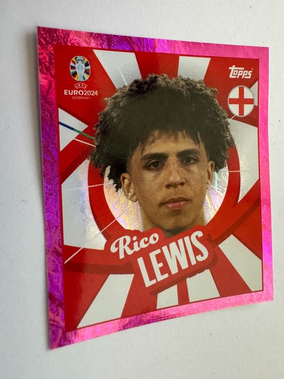 TOPPS EM 2024 / ENG PTW - RICO LEWIS - PINK! | Kaufen auf Ricardo