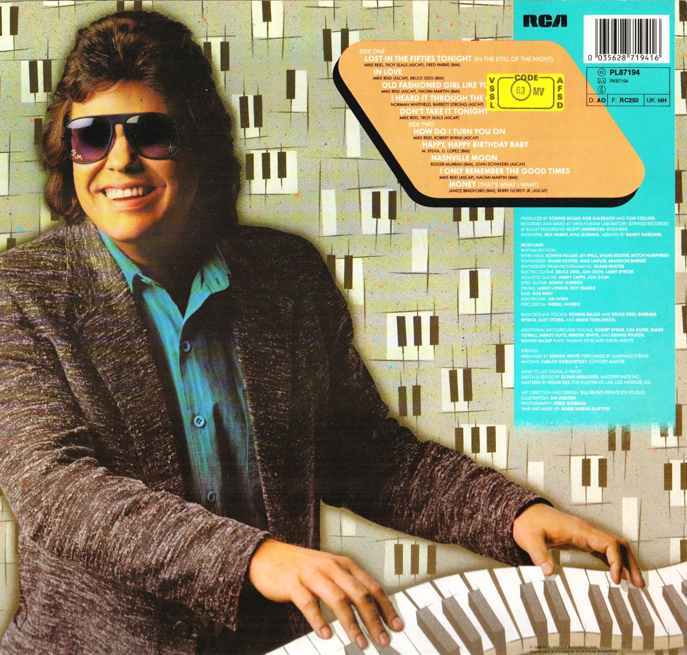 Ronnie Milsap - Lost In The Fifties Tonight (1986) (LP) (Gebraucht) in ...