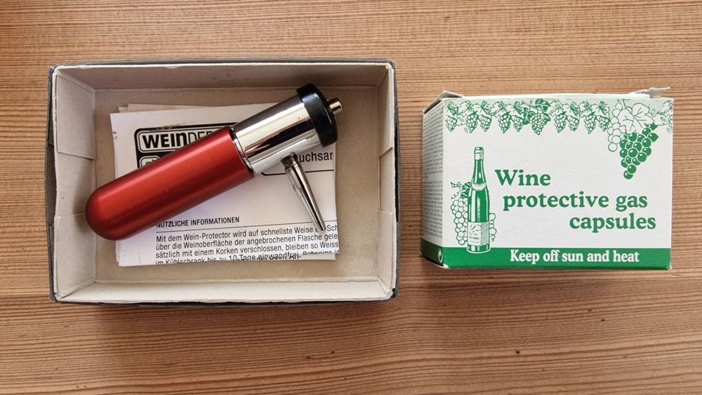 Weinkonservierer Wine Protector mit 8 Kapseln | Kaufen auf Ricardo