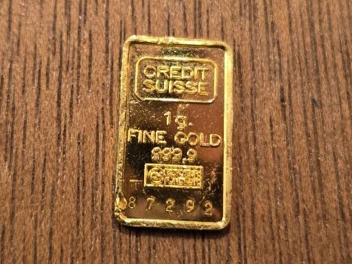1gr. Fine Gold 999.9 Barren von Credit Suisse Nr. 87292 (Gebraucht) in ...