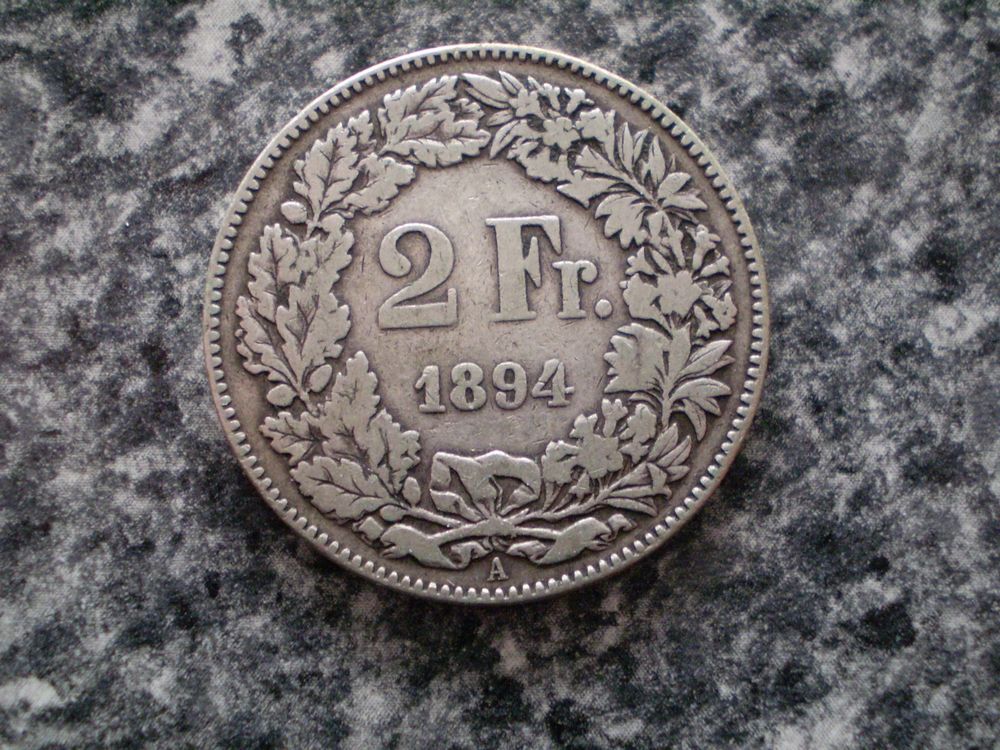 2 Fr.1894 !!! Rar !!! ab 1.- !!! (Gebraucht) in Dierikon für CHF 7 – mit Lieferung auf Ricardo ...