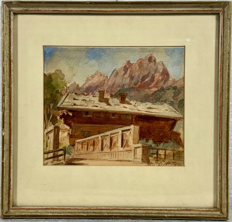 Alte Berglandschaft Aquarell unleserlich Signiert (Gebraucht) in Root für CHF 10 – mit Lieferung ...