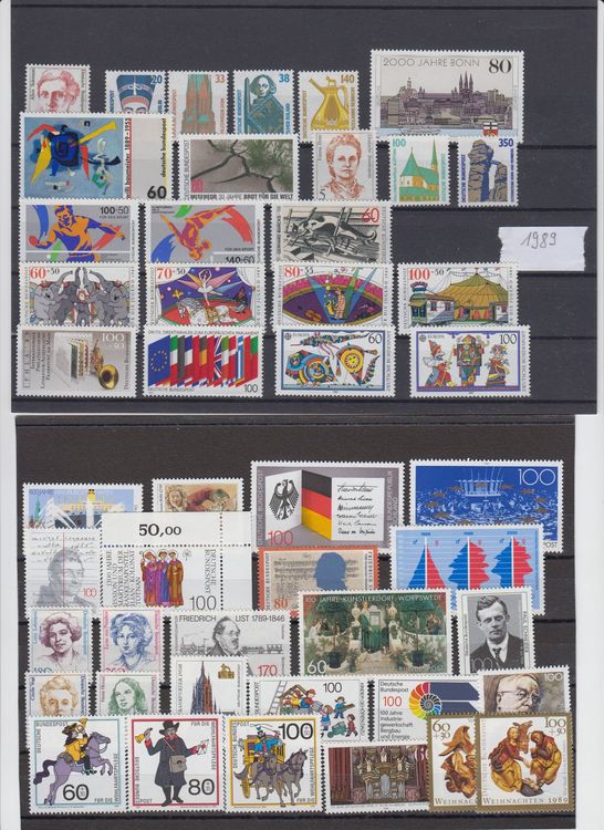 BRD 1989 Mi.Nr. 1397-1443 ** vollständig postfrisch | Kaufen auf Ricardo