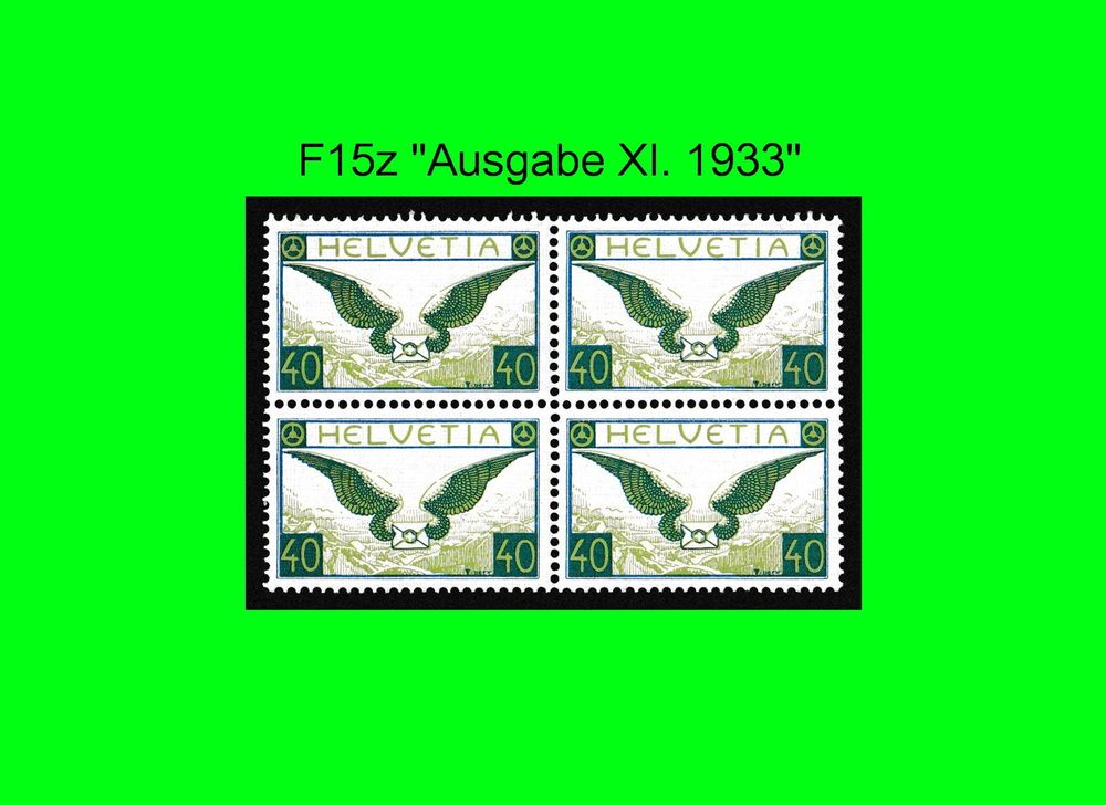 "Flugpost" 4er Block F15z | Kaufen auf Ricardo