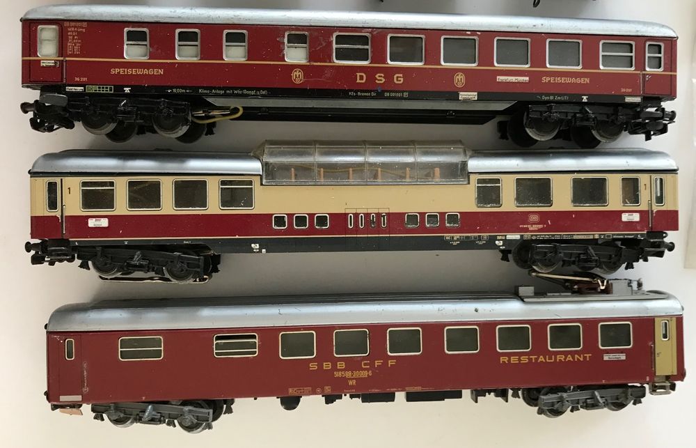 Marklin 3 locomotives 10 wagons voyageurs | Kaufen auf Ricardo