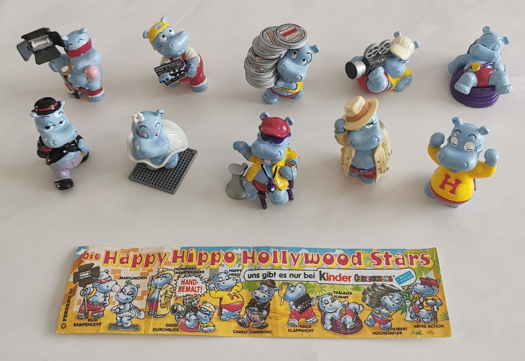 Happy Hippo Hollywood Stars 1997 Figuren Kinder Überraschung (Gebraucht ...