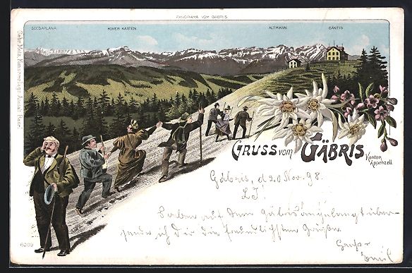 Litho Gäbris, Wanderer auf dem Weg zum (Gebraucht) in Berlin für CHF 16 ...