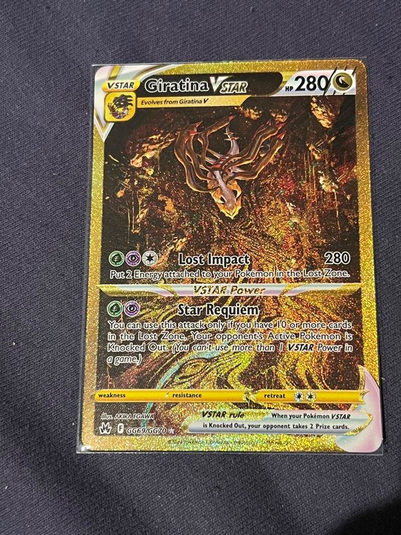 Giratina Gold Vstar pokemon Zenith Crown GG69/GG70 | Kaufen auf Ricardo