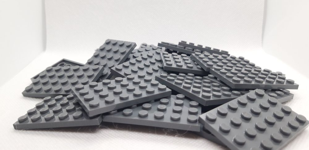 Lego 25 Stk. Platte 4x6 (dark stone gray) (Neu und originalverpackt) in ...