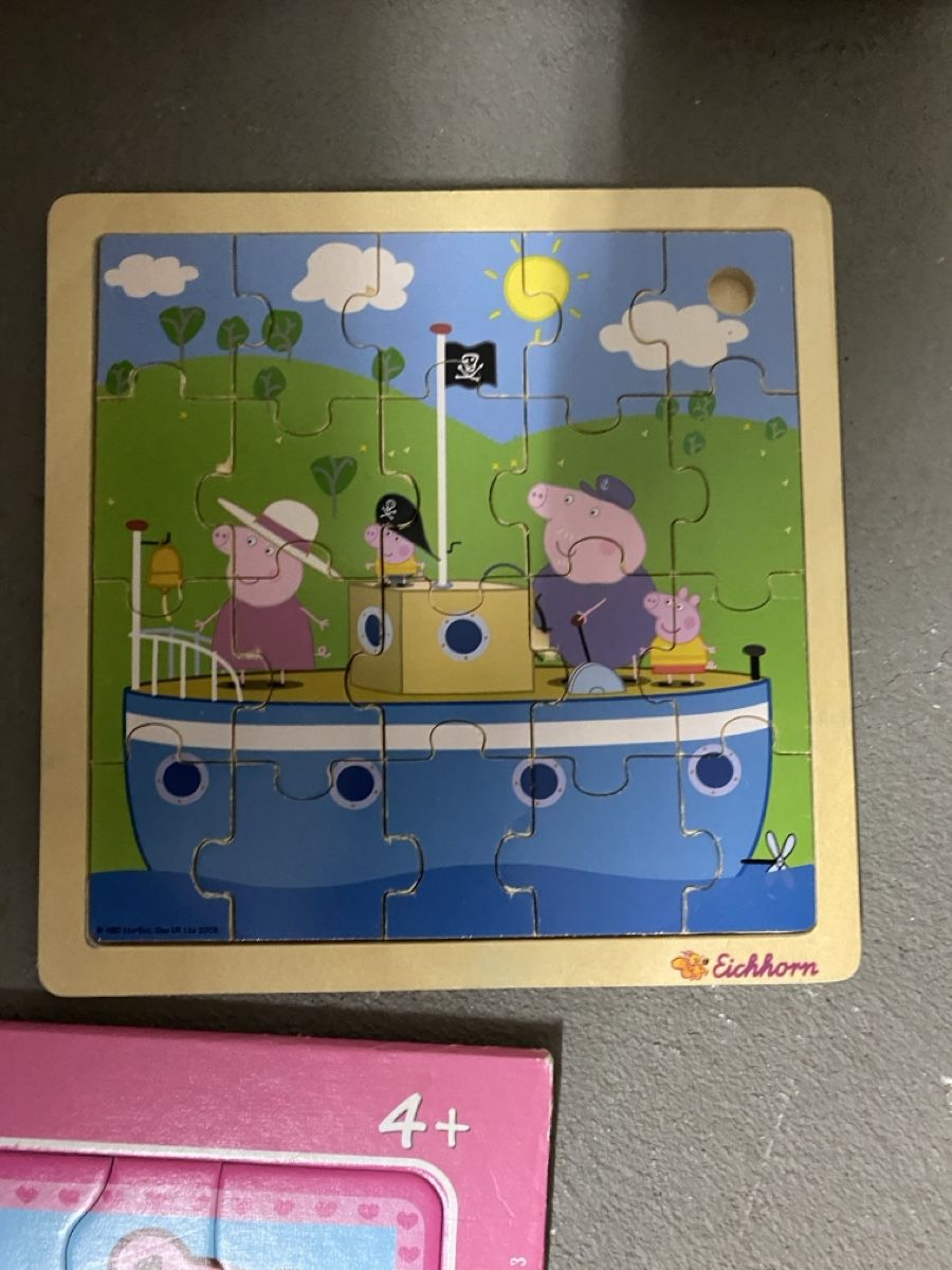Peppa Pig Holzpuzzle von Eichhorn, Top Zustand! (Gebraucht) in ...