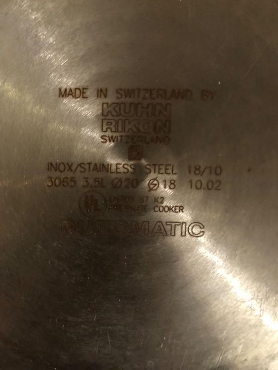 3.5Lt-Dampfkochtopf Duromatic Kuhn Rikon (Gebraucht) in Oberweningen ...