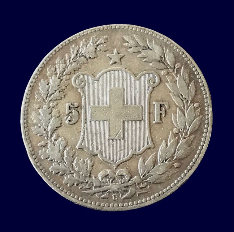 CH 5 Franken Silber Jahrgang 1891 | Kaufen auf Ricardo